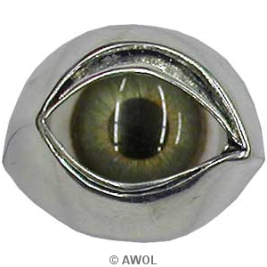 Jewelry Gifts :: Metal Eye Rings :: Plain Metal Hazel Eye Ring Made in ...